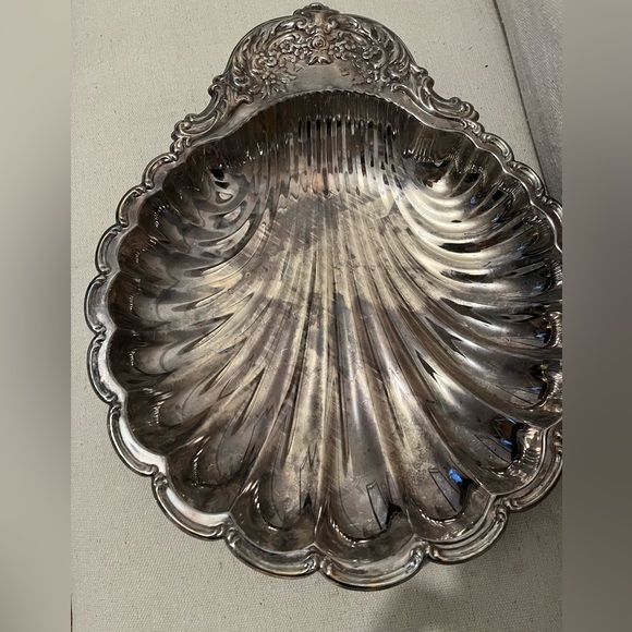 leonard silver | Dining | Vintage Leonard Silverplated Scalloped ...